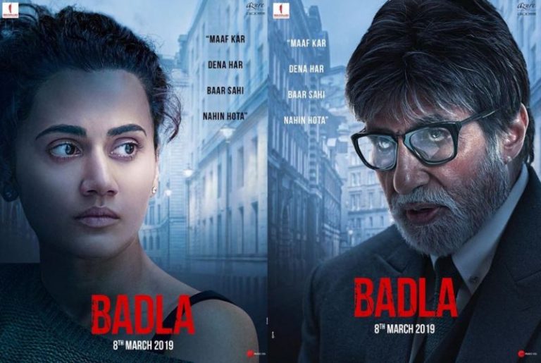 Badla First Look Posters ft. Amitabh Bachchan, Taapsee Pannu are ...